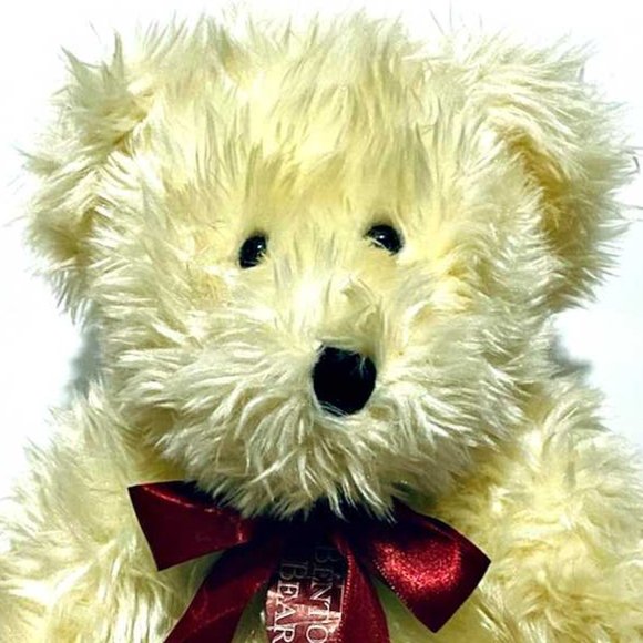 Matix | Toys | Vintage White Teddy Bear Plush 998 Benton Bear | Poshmark